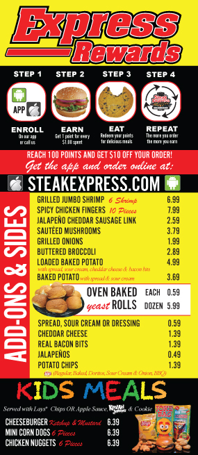 Our Menu :: Steak Express - Steak Delivery